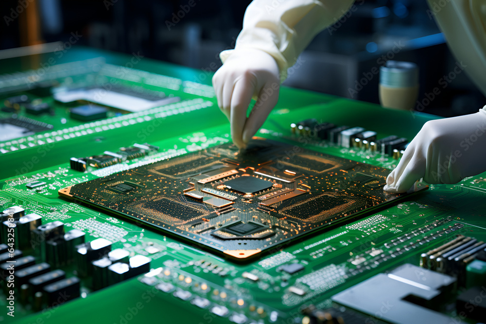 Man and semiconductor chip manufacturing, Semiconductor chip ...