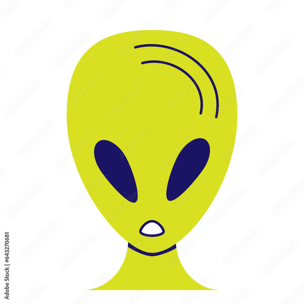 art green and gray cartoon alien character. 8 bit pixel alien. vector ...