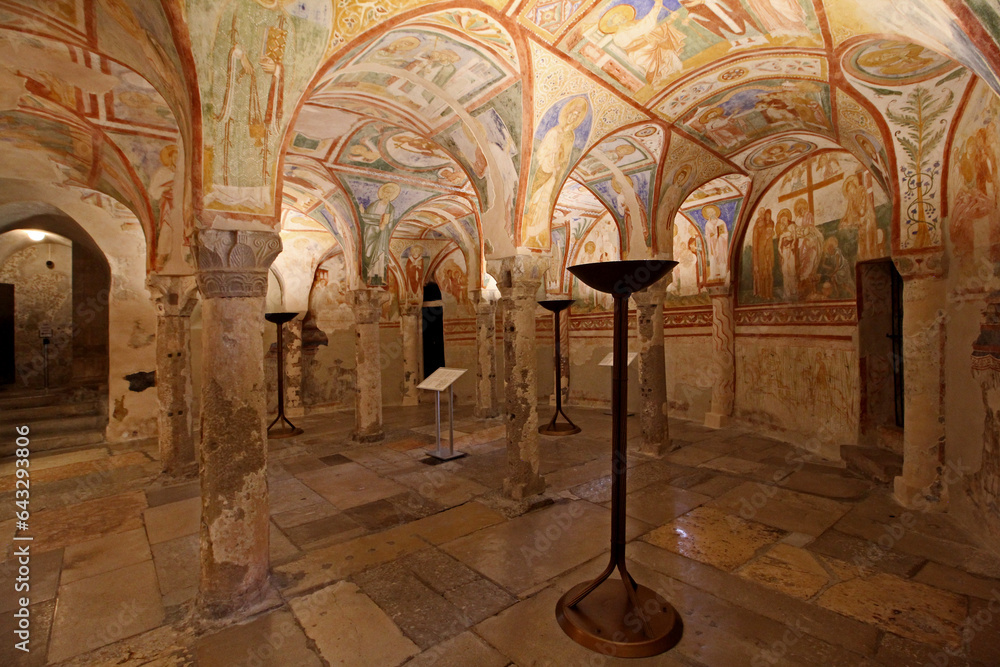 la cripta affrescata della Basilica di Aquileia Stock Photo | Adobe Stock