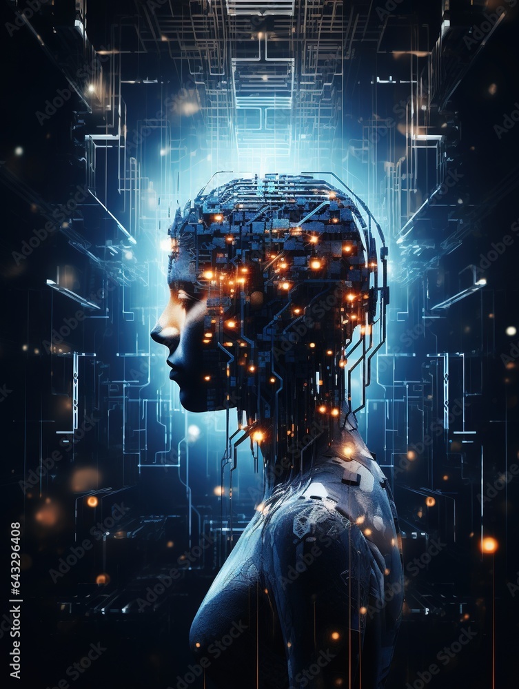 Artificial intelligence, development of automated computer work, online virtual assistant, chat ...