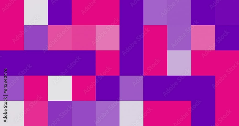 Animated multicolored pixel background. 4K resolution abstract pixel ...