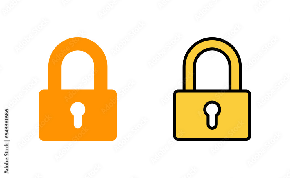 Lock icon set for web and mobile app. Padlock sign and symbol. Encryption icon. Security symbol ...