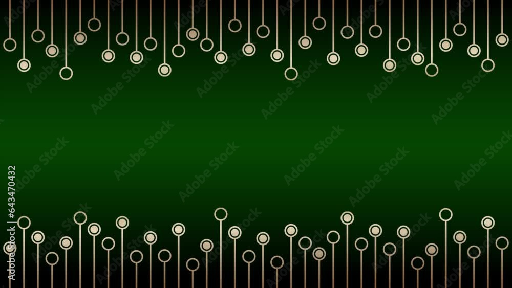 swing frame animation video of golden lines with ring at the top and ...