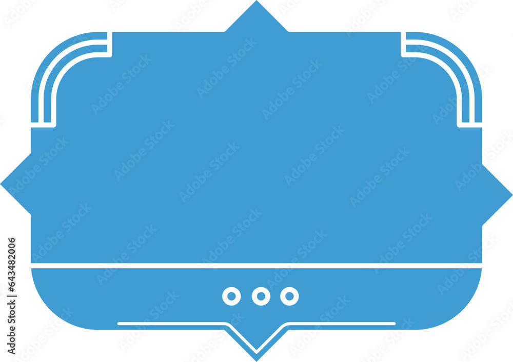 Digital png illustration of blank blue label design on transparent ...