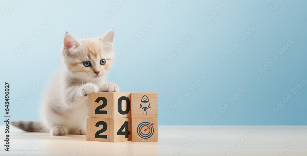 Target and strategy planning concept, Investment growth goals in 2024 ...