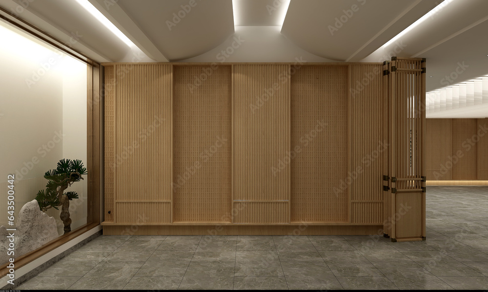 Chinese Living room and wall texture background, Minimal interior ...