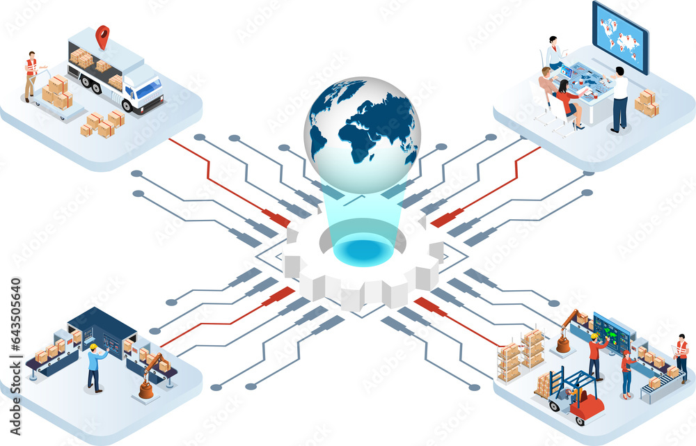 Global logistics network concept with Transportation operation service ...