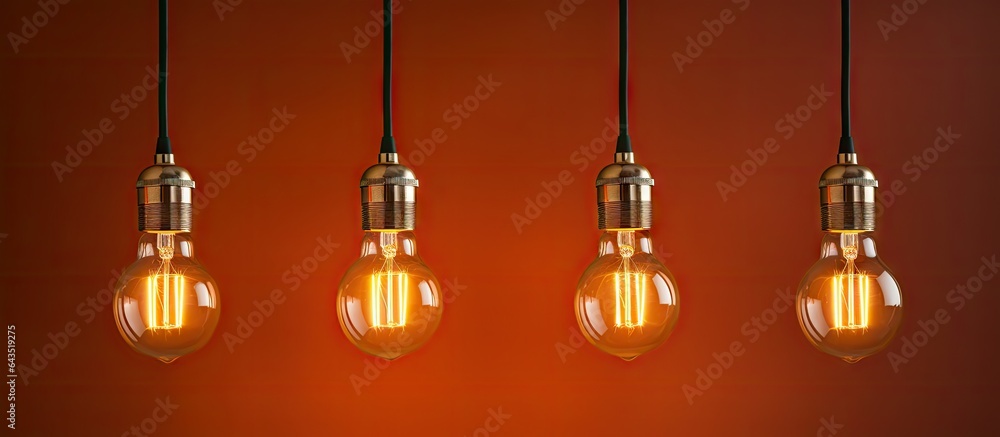 Three contemporary lightbulbs clustered together resembling a modern ...