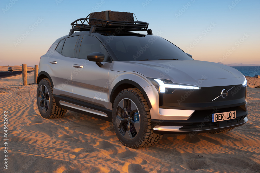 Volvo EX30 Cross Country Is an Off Road EV Stock Photo | Adobe Stock