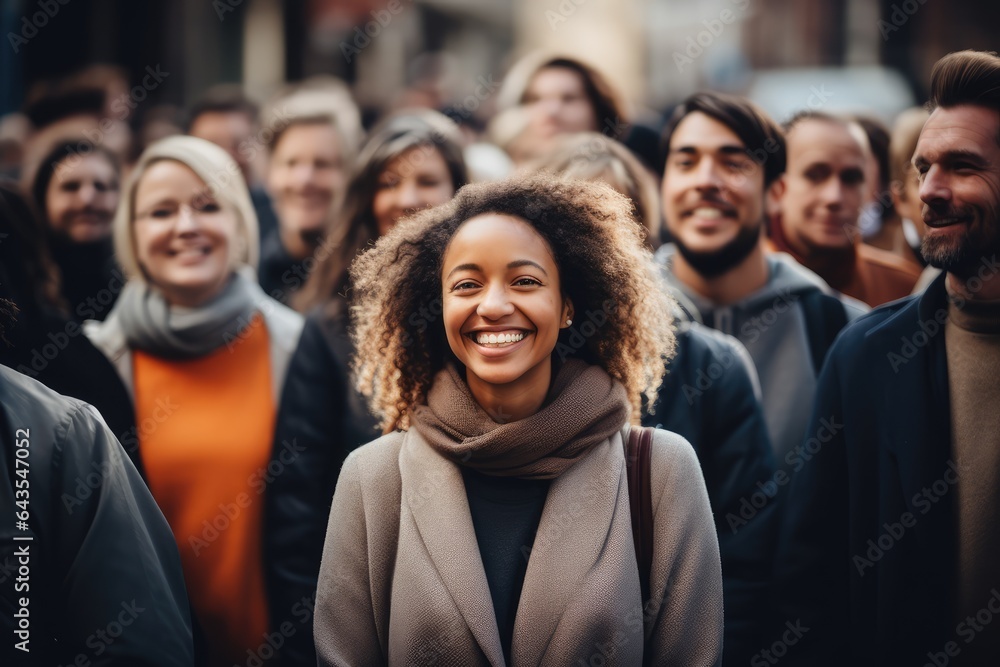 Diverse Crowd - Community of Different People - AI Generated Stock ...