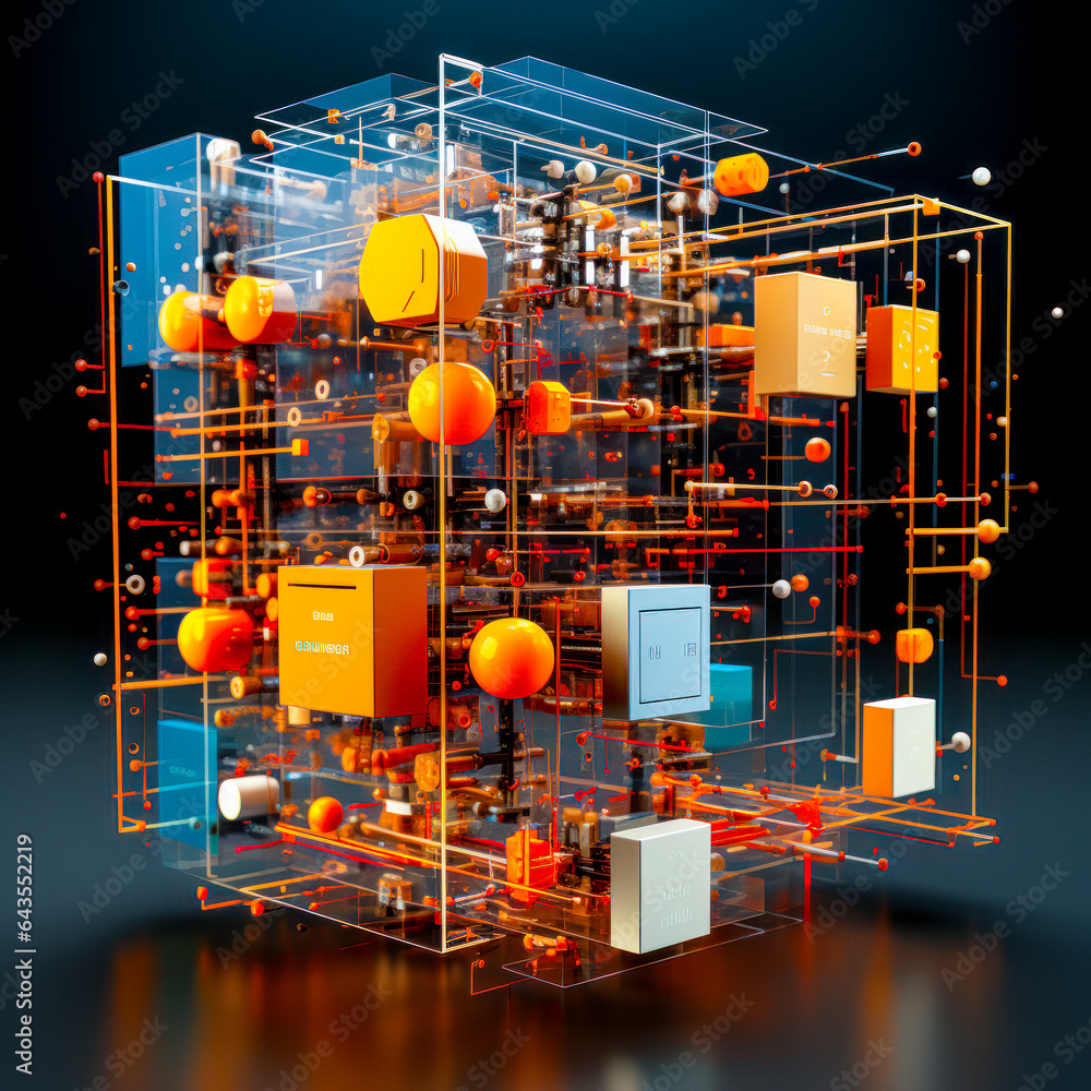 Abstract Concept Design in Colourful Maths Structures Spherical ...