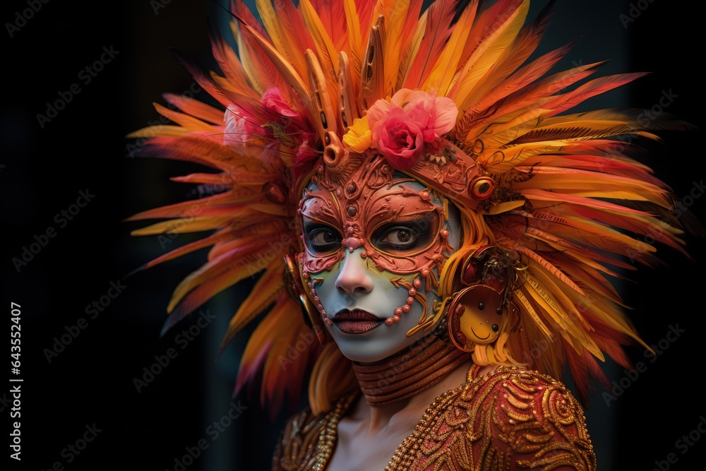 Portrait of Mexican cosplay for Dia De Las Muertos. Freaks with insane ...