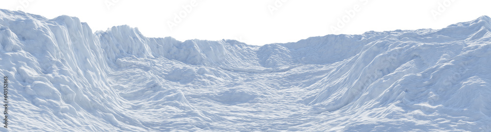 Ice snow mountain with isolated on transparent background. PNG file, 3D ...