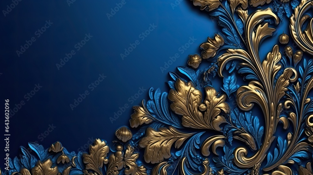 royal blue background design, with copy space Stock Illustration ...