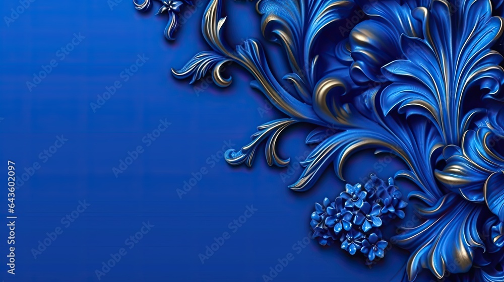 royal blue background design, with copy space Stock Illustration ...