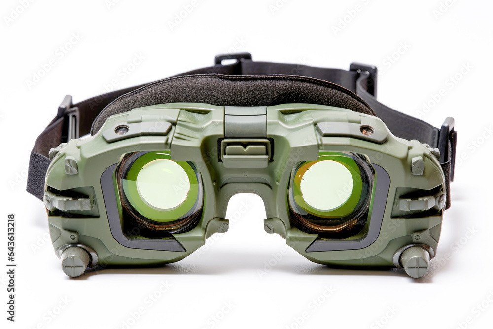 night vision goggles, ready for nighttime missions, Isolated on white ...