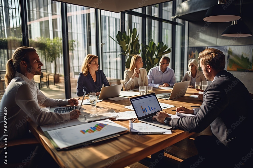 Business people group meeting in office. Professional businesswomen ...