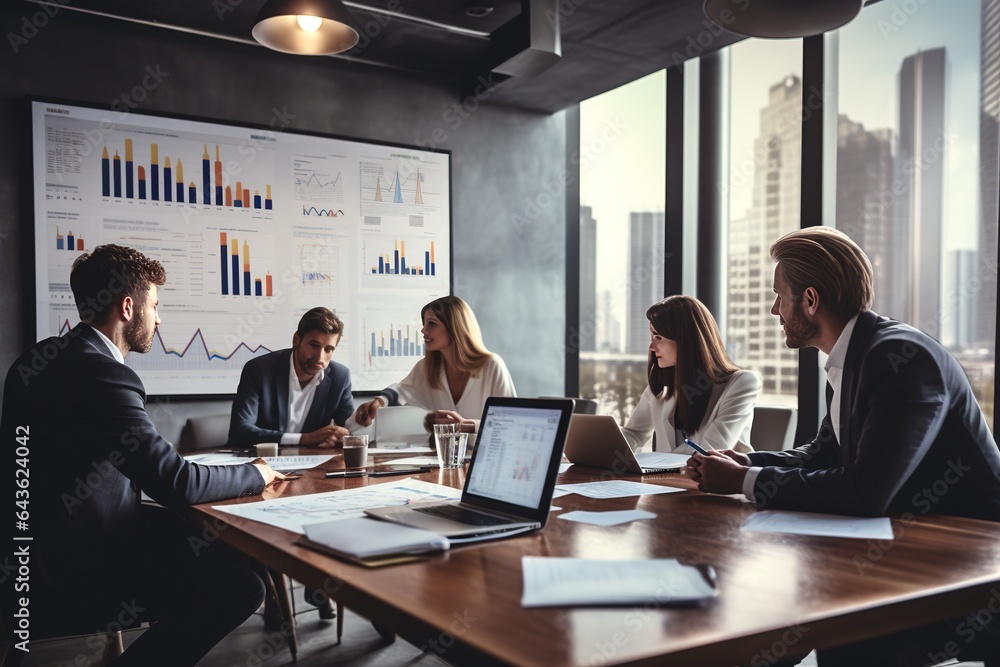 Business people group meeting in office. Professional businesswomen ...