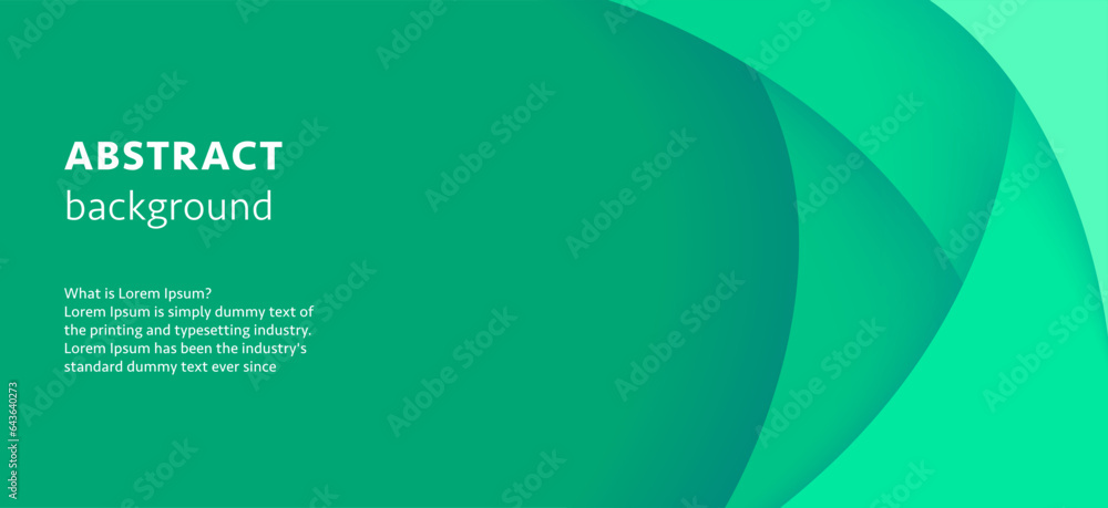 Paper layer vector abstract background. Green abstract presentation ...