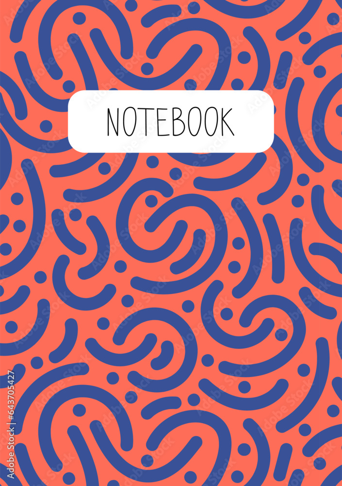 Colorful cover page templates for print products, stationery, notebooks ...