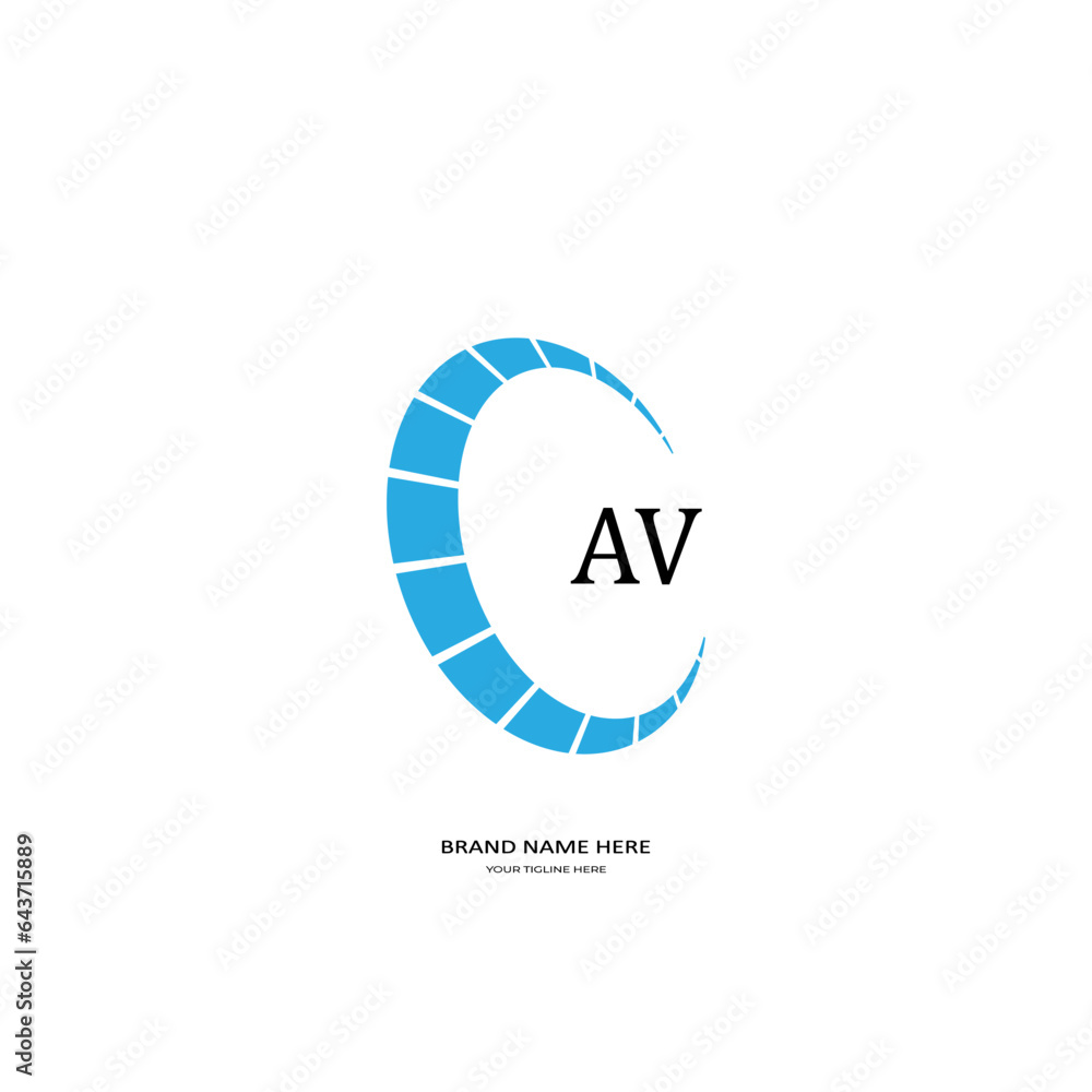 AV Logo Design, Inspiration for a Unique Identity. Modern Elegance and Creative Design. AV Logo ...
