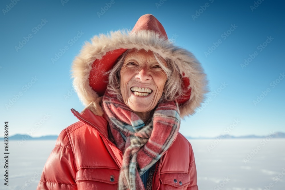Lifestyle portrait photography of a blissful mature woman wearing a ...