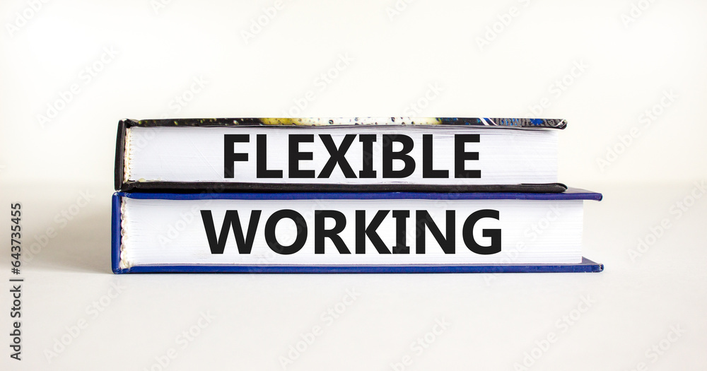 Flexible working symbol. Concept words Flexible working on beautiful ...