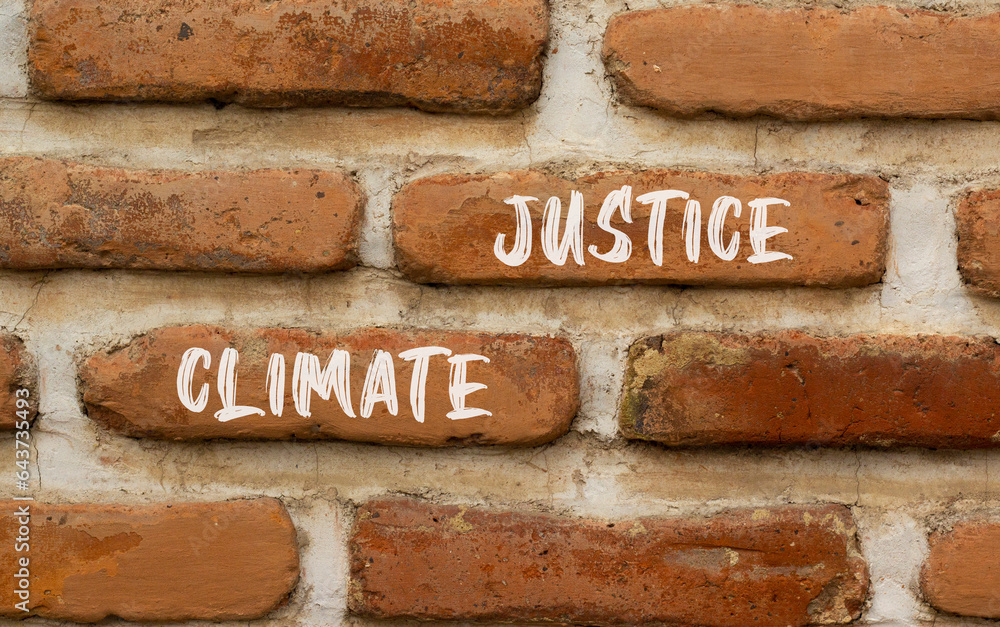 Climate justice symbol. Concept words Climate justice on beautiful ...