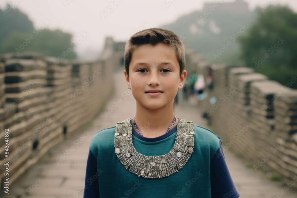 Lifestyle portrait photography of a merry boy in his 30s wearing a bold ...