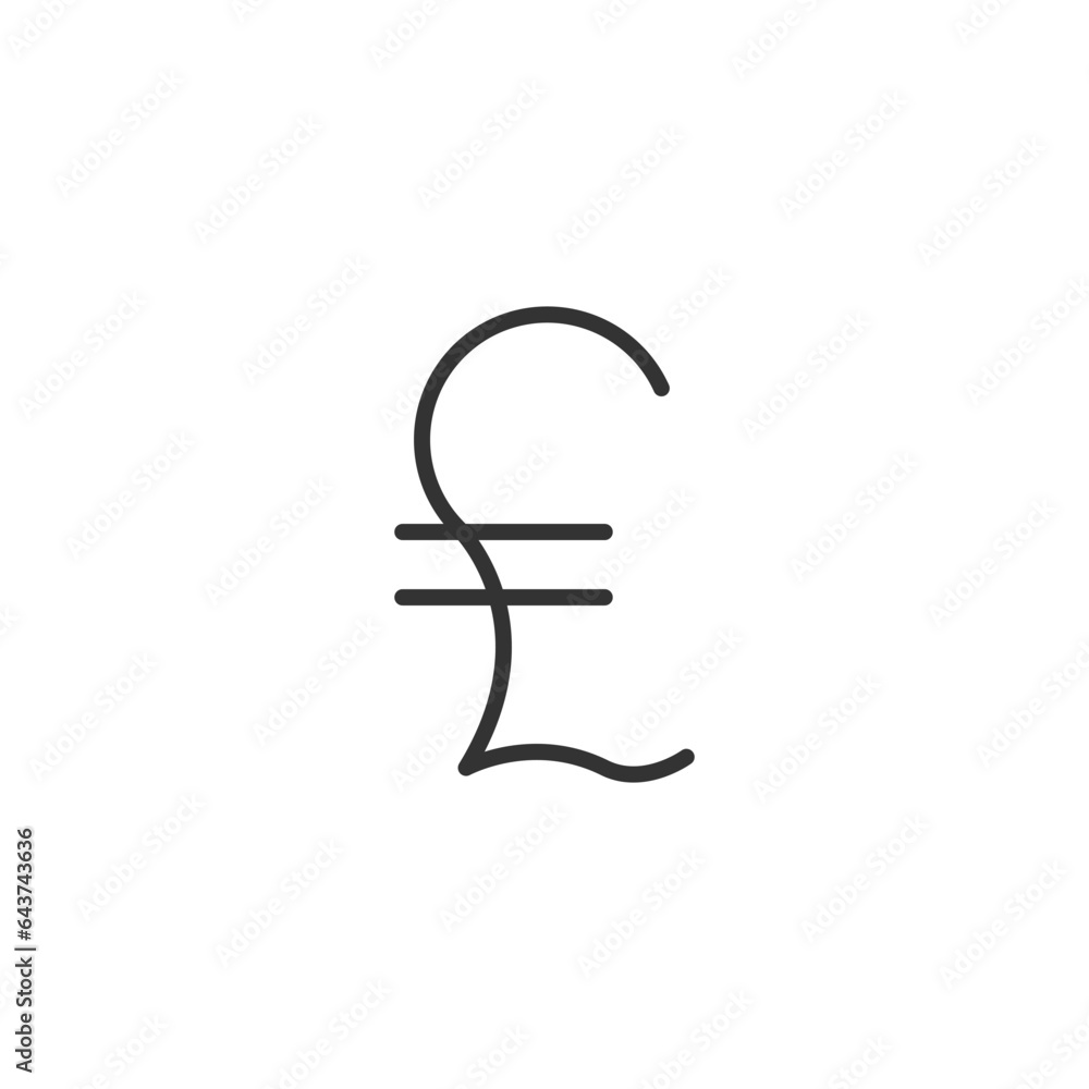 UK Pounds Icon Currency Symbol Modern Simple Vector Icon For uk-pounds-icon-currency-symbol-modern-simple-vector-icon-for