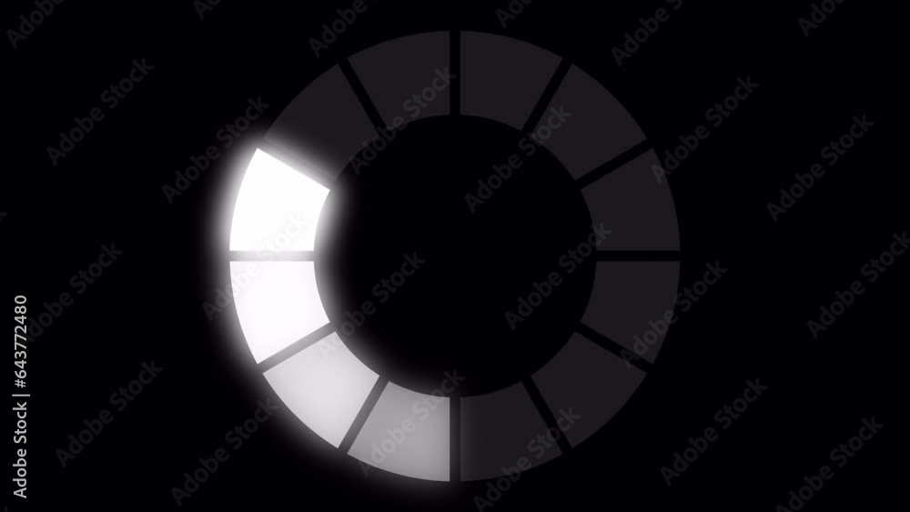Vídeo do Stock: Loading Circle Video with Glow. Loading Animation on ...