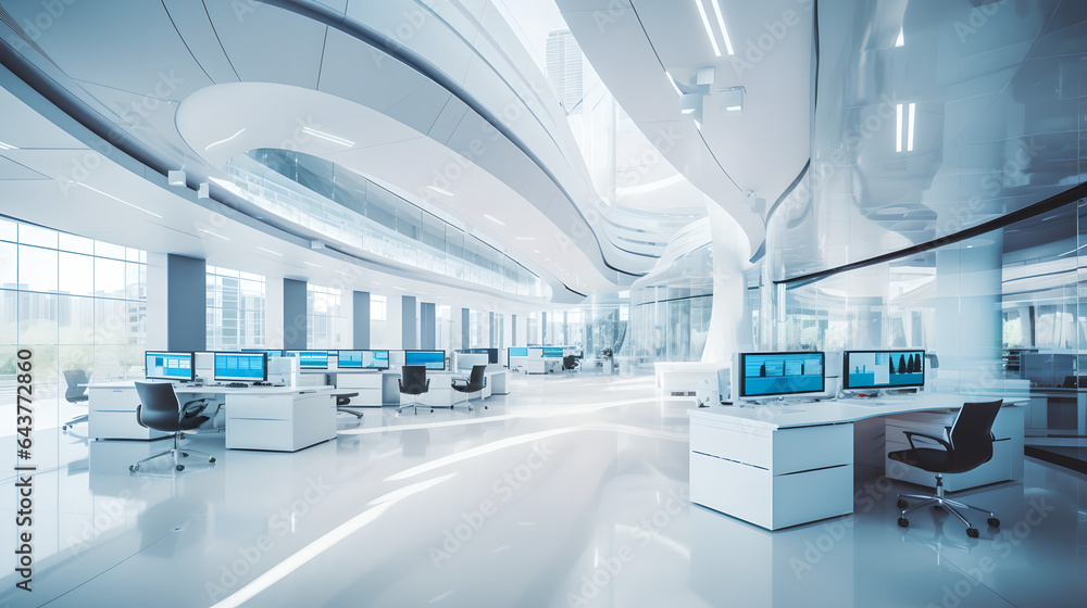 The Future of Workspace: Advanced AI and Sleek Design - Generative Art ...