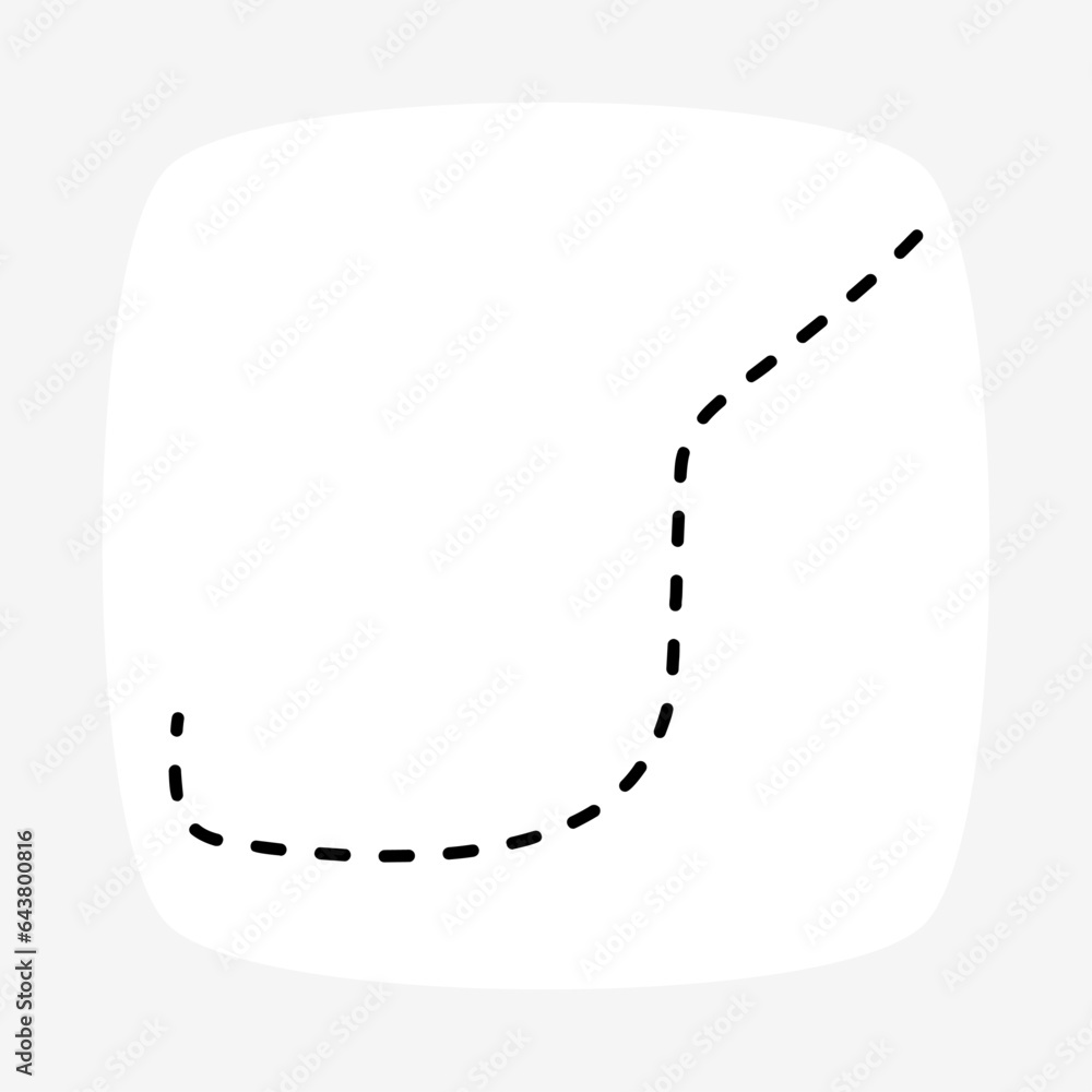 Urdu Alphabet Character "Kaf" in Dotted Style isolated on white rounded ...