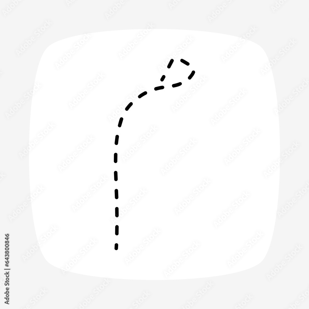 Vettoriale Stock Urdu Alphabet Character "Meem" in Dotted Style ...