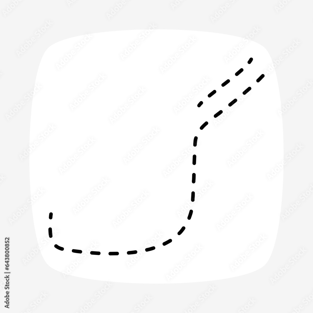 Urdu Alphabet Character "Gaf" in Dotted Style isolated on white rounded ...