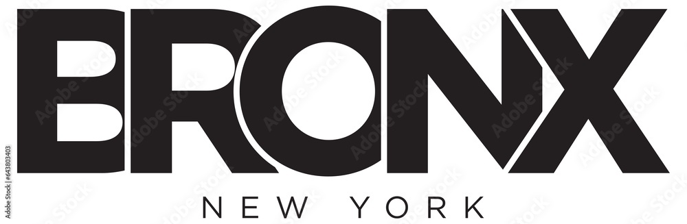 Bronx, New York, USA typography slogan design. America logo with ...