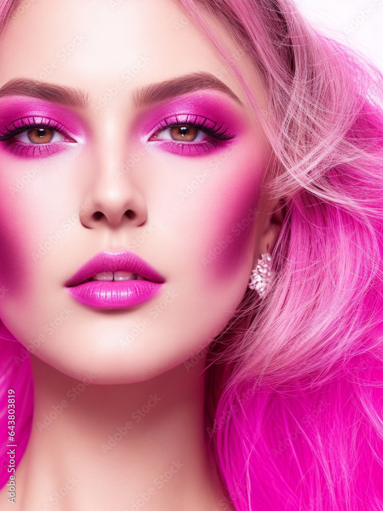 "Radiant Glamour: Closeup Portrait of Stunning Woman with Chiseled ...