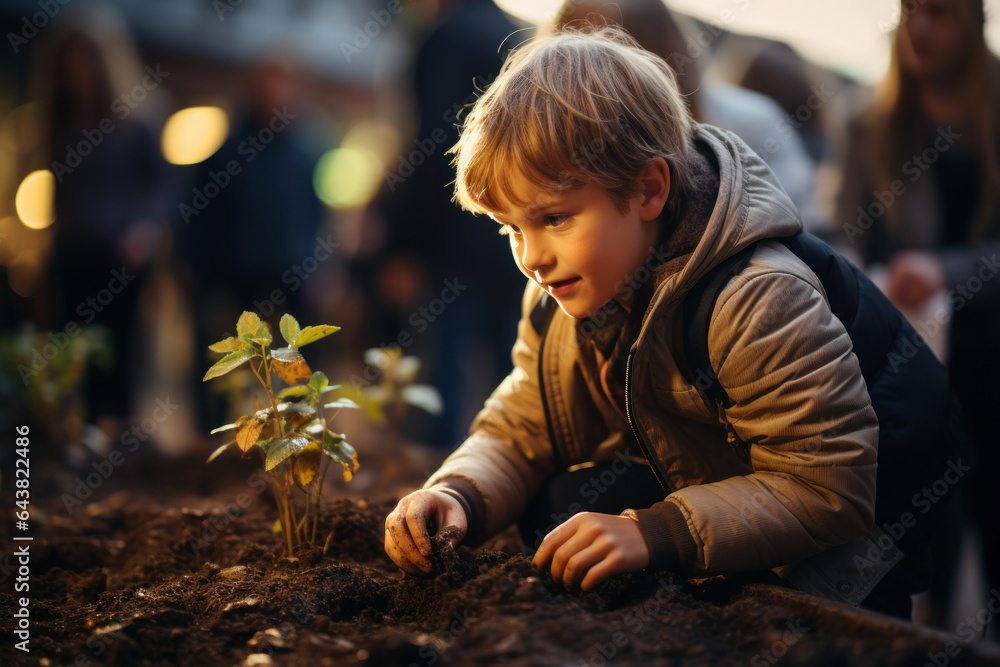 Kids dig into the soil, discovering earthworms and learning about soil ...