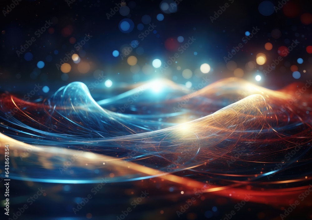 quantum abstract technology background. Hardware quantum form. Future ...