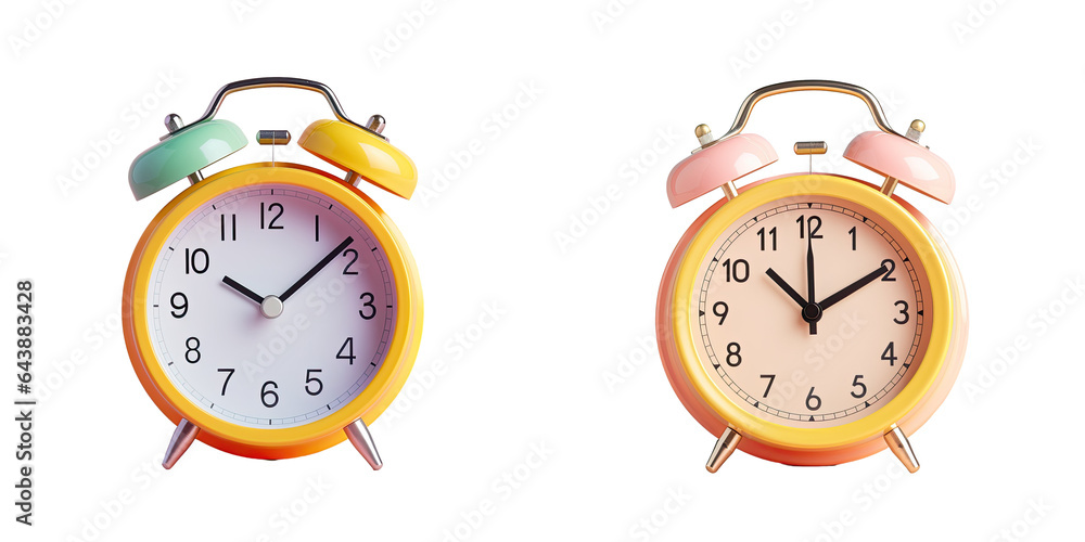 Clock showing 12 00 and date on transparent background Stock ...