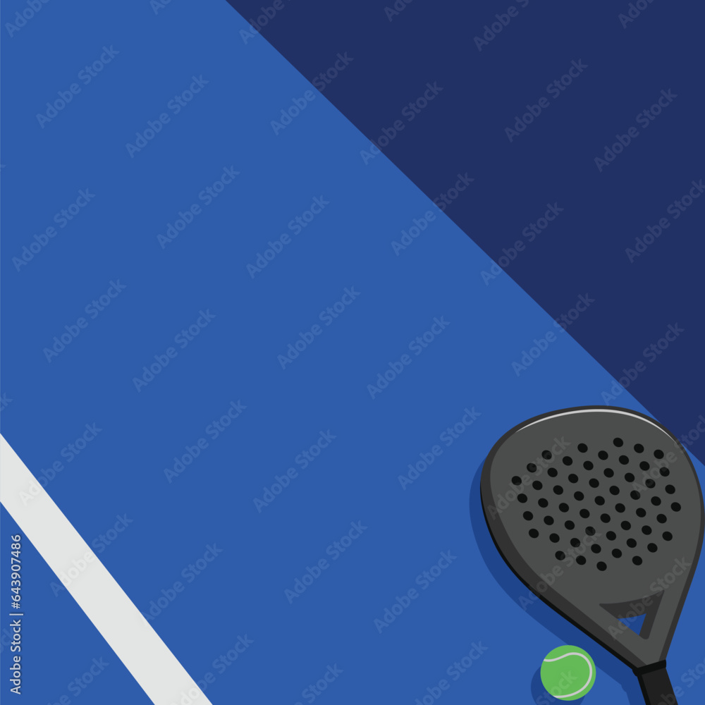 Padel background padel racket ball court background template design ...