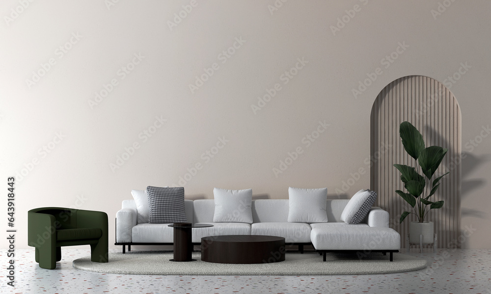 Modern living room and wall texture background, indoor interior design ...