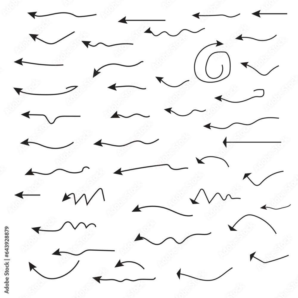 Web arrows. Symbols for website direction arrows signs buttons vector ...