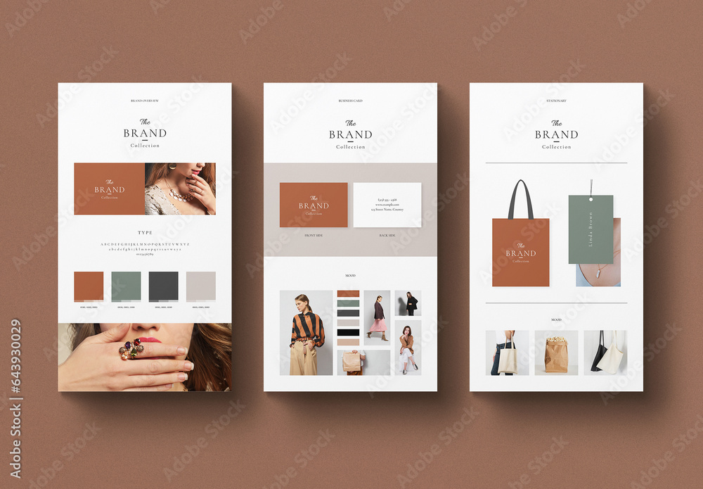 Brand Sheets Layout Presentation Template Stock Template | Adobe Stock