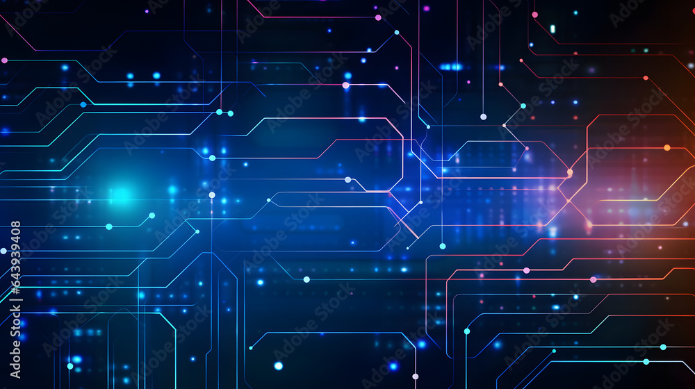 Abstract technology background with circuit Stock Photo | Adobe Stock