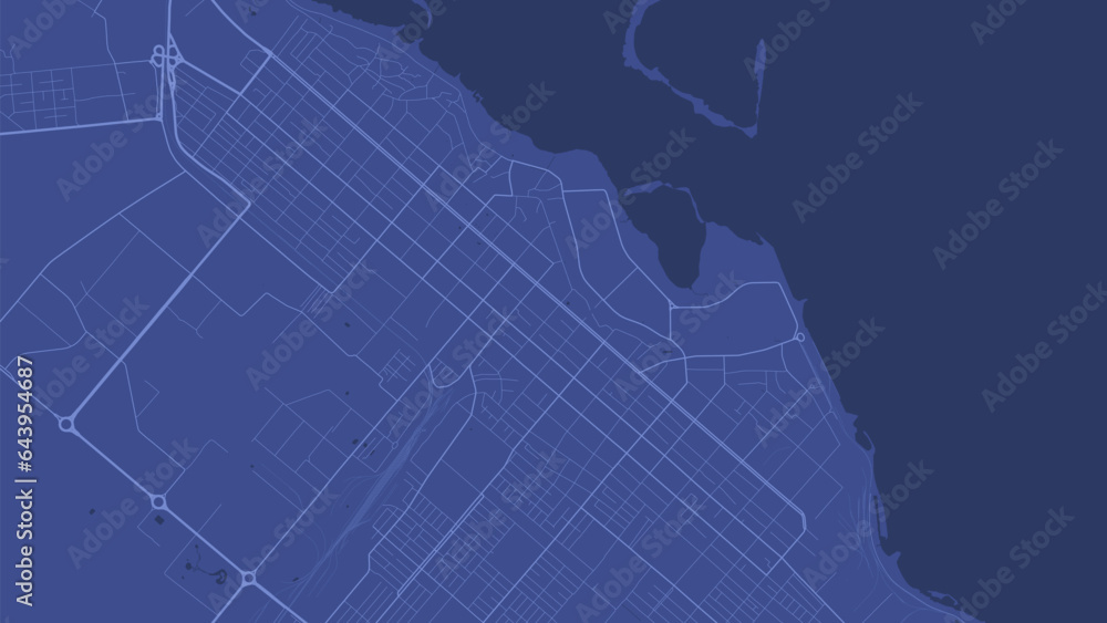 Blue Cherkasy map, Ukraine, detailed municipality map, skyline panorama ...