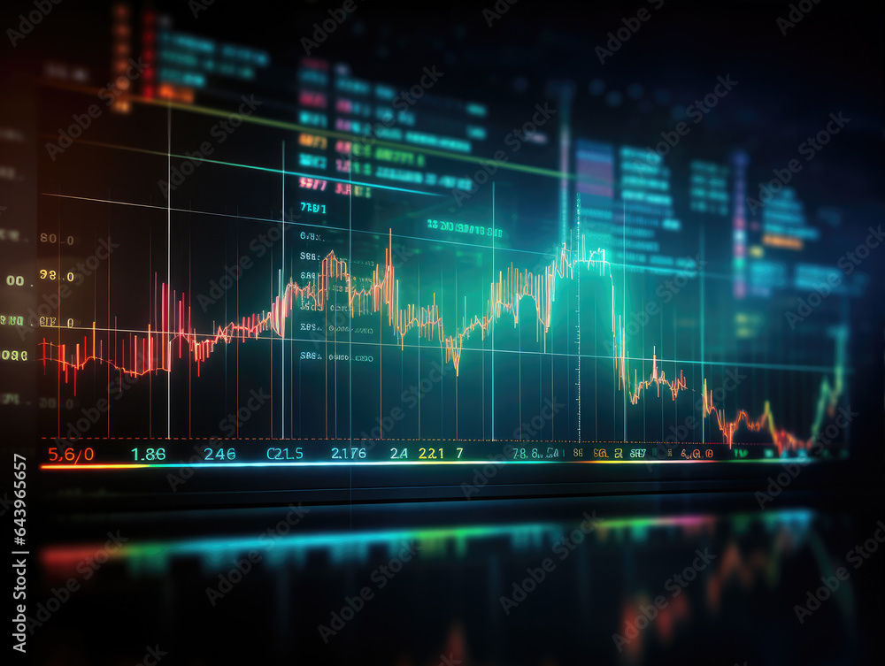 Abstract Stock market forex finance business trading graph infographic ...