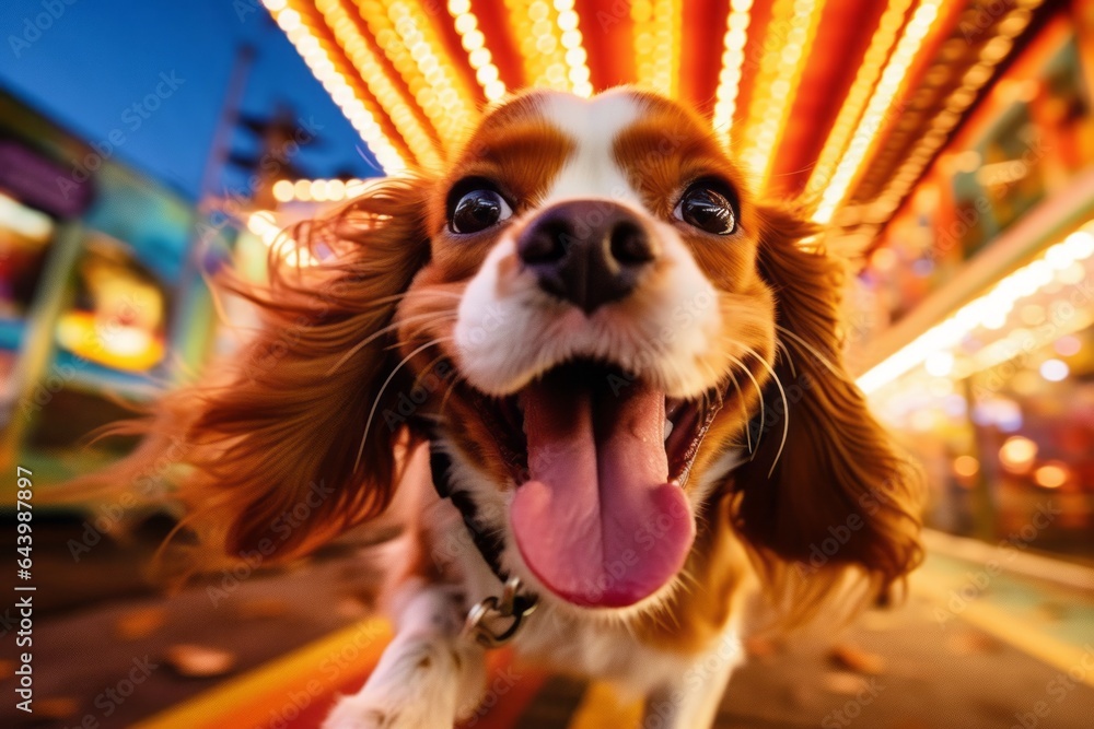 Close-up portrait photography of a smiling cavalier king charles ...