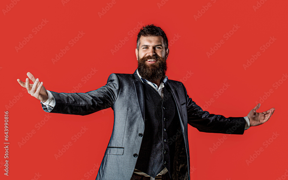 Rich man in a suit. Portrait of young attractiave man in business suit ...