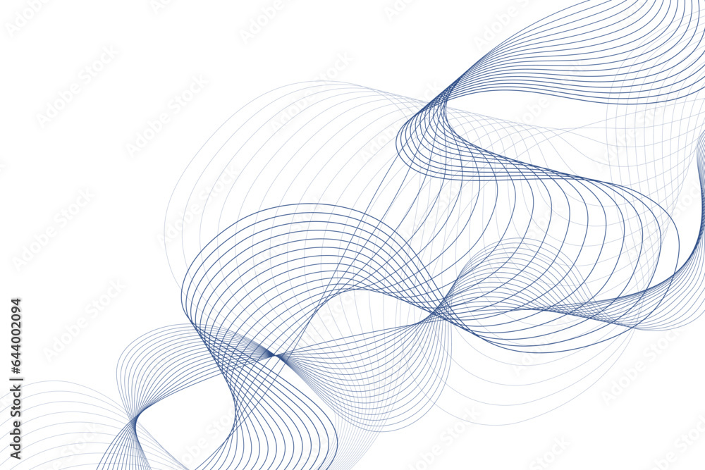 Smooth wave abstract vector background layout. Design template for ...
